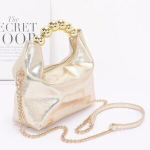 BB Boutique | Bags | Metallic Ccb Ball Handle Bag | Poshmark